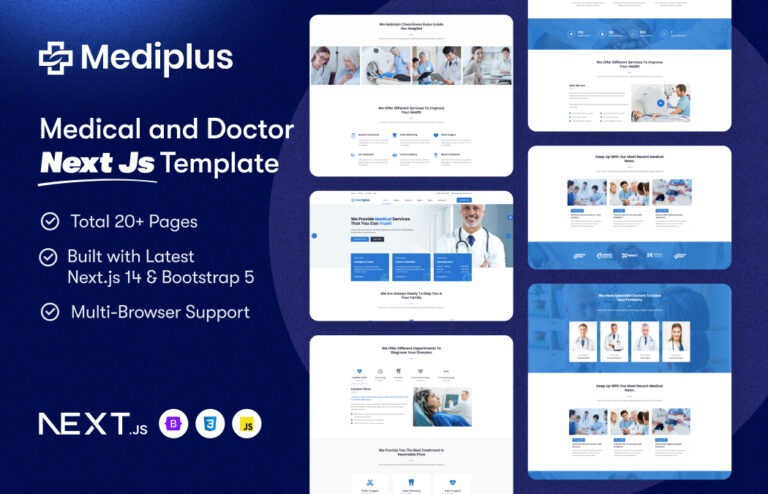 Mediplus – Medical and Doctor HTML Template + RTL - WpthemesGrid